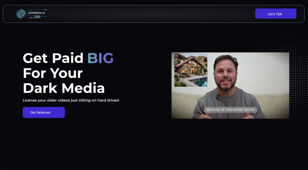 Dark Media | AI Licensing | Monetize Your Video Archive With Ai ...